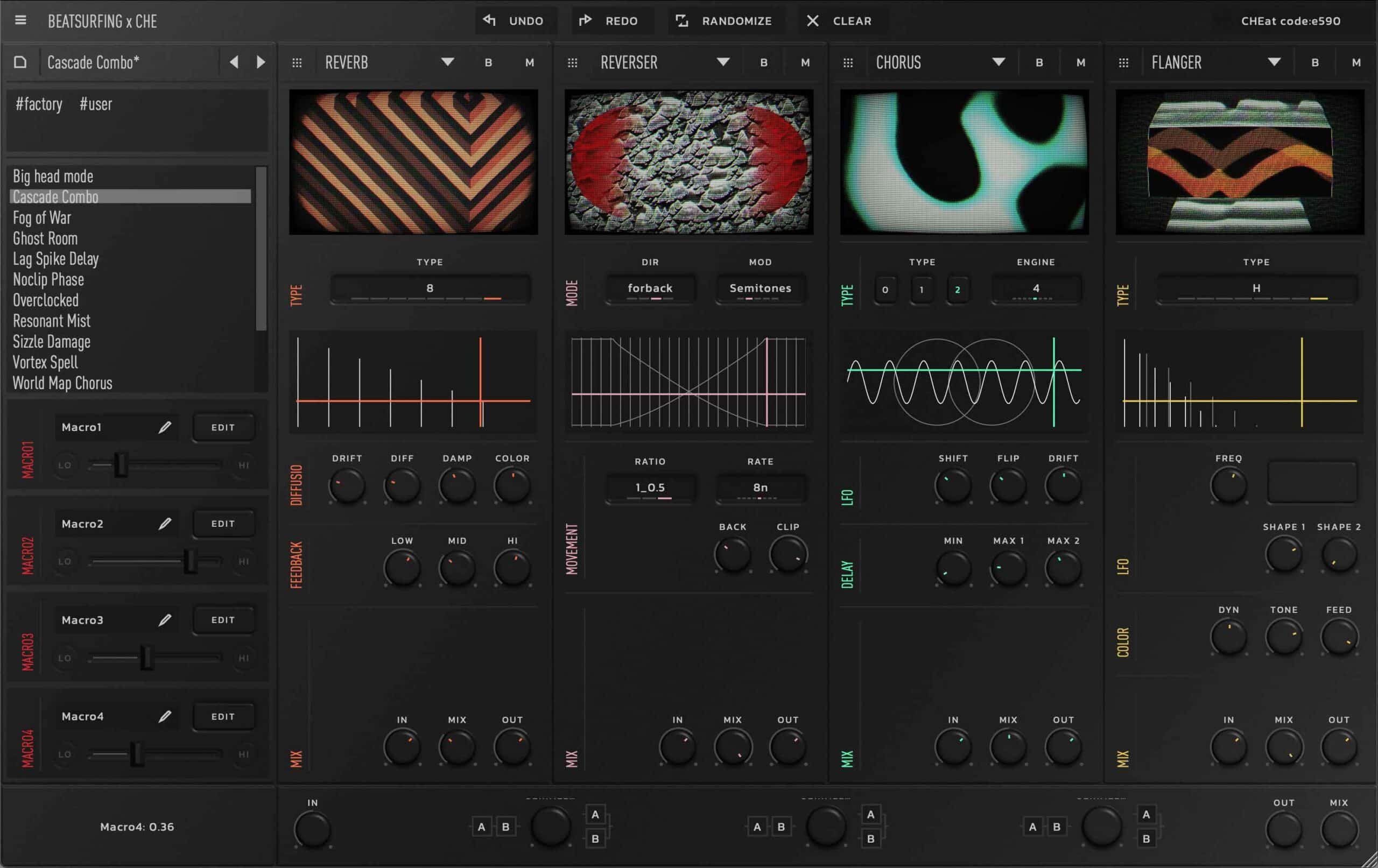 CHEat code multi FX Audio Plugin - BEATSURFING